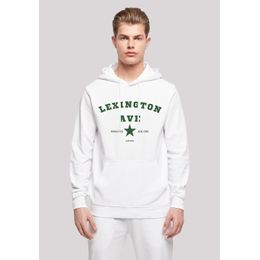 F4NT4STIC Herren Kapuzenpullover "Lexington Ave HOODIE", wei&szlig;, Gr. S, Obermaterial: 50% Baumwolle, 50% Polyester, Pullover, Print