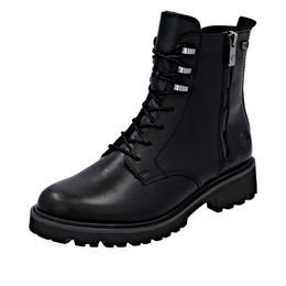 Remonte Damen Schn&uuml;rstiefelette, Gr. 41, schwarz, Leder, unifarben, Schuhe, Schn&uuml;rboots, Stiefelette mit wasserabweisender TEX-Membran