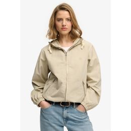 Parka Superdry "HOODED WASHED TWILL JKT", Damen, Gr. XL, peyote beige, Web, Obermaterial: 100% Baumwolle, unifarben, relaxed fit normal, Jacken Parka