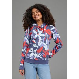 Laura Scott Damen Sweater, bunt, Gr. 36, angeraute Sweatware, Obermaterial: 80% Baumwolle, 20% Polyester, Sweatshirts, Pflegeleichte Baumwollmischung