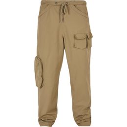 Urban Classics Herren Cargohose "Urban Classics Herren Asymetric Pants"unionbeige, Gr. 34, unifarben, 100% Baumwolle, Hosen