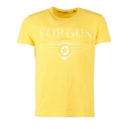 Top Gun Herren T-Shirt "Bling TG20193018", gelb, Gr. XXL, Obermaterial: 100% Baumwolle, Shirts