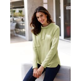 Inspirationen Damen Sweatshirt, gr&uuml;n, Gr. 36, unifarben, 50% Baumwolle, 50% Polyester, Sweatshirts