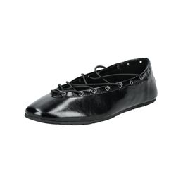 Steve Madden Damen Ballerina "Steve Madden Ballerinas Lederimitat", Gr. 39, schwarz, Lederimitat, Schuhe