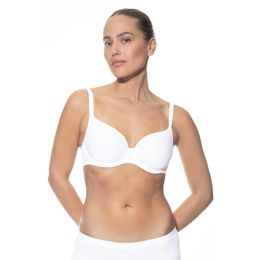 Mey Damen B&uuml;gel-BH "Joan", Gr. 70, wei&szlig;, Single Jersey, Obermaterial: 77% Polyamid, 23% Elasthan, BHs, Full-Cup, Ziertr&auml;ger verstellbar