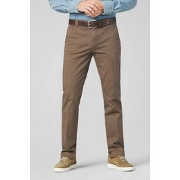 MEYER Herren Chinos "Roma", braun, Gr. 42, unifarben, 97% Baumwolle, 3% Elasthan, Hosen, mit Stretch-Dehnbund aus weicher Baumwollmischung