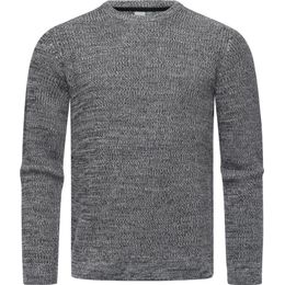 Ragwear Herren Strickpullover "Aralt", schwarz, Gr. M, Material: 60% Baumwolle, 40% Acryl, Pullover, stylischer Herren Sweatpullover mit Rippb&uuml;ndchen