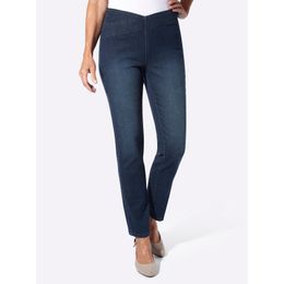 Inspirationen Damen Bequeme Jeansdunkelblau, Gr. 36, unifarben, 81% Baumwolle, 17% Polyester, 2% Elasthan, Jeans