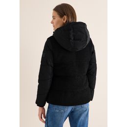 Cecil Damen Fellimitatjackeschwarz, Gr. XXL, unifarben, Stoff, Teddy-Material: 100% Polyester; Softshell: 100% Polyester; Futter: 100% Polyester,