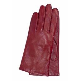Gretchen Damen Skihandschuhe "Women ́s Glove Pura", rot, Gr. 7,5, unifarben, 100% Leder, Handschuhe, aus Lammnappa