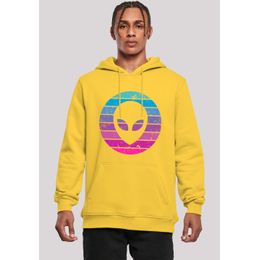 F4NT4STIC Herren Kapuzenpullover "Alien Kopf", gelb, Gr. XL, Obermaterial: 65% Baumwolle, 35% Polyester, Pullover, Premium Qualit&auml;t