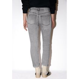 Damen Comfort-fit-Jeansgrau washed, Gr. 30, STREET ONE STUDIO, unifarben, Jeans, 72% Baumwolle, 27% Polyester, 1% Elasthan, Jeans, Middle Waist