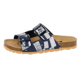 Lico M&auml;dchen Pantolette "Pantolette Bioline Rocky", Gr. 35, blau, Synthetik, Schuhe