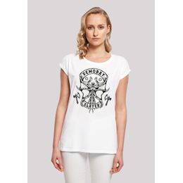 F4NT4STIC Damen T-Shirt "Stranger Things Demobat Slayer", wei&szlig;, Gr. 5XL, Obermaterial: 100% Baumwolle, Shirts, Premium Qualit&auml;t
