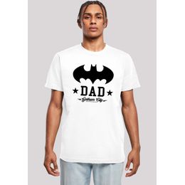 F4NT4STIC Damen T-Shirt "DC Comics Batman Bat Dad Long Sleeved", wei&szlig;, Gr. XS, Obermaterial: 100% Baumwolle, Shirts, Print