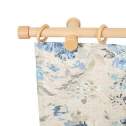 Gardinenstange SN DECO GROUP, L:180cm, beige, Holzwerkstoff, Gardinenstangen, "Cafiro", 28 mm, Holz, verschiedene L&auml;ngen und Farben, Komplettset