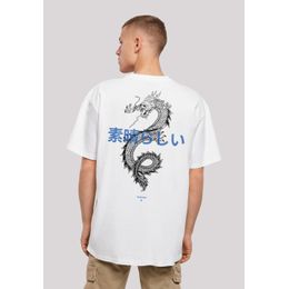 F4NT4STIC Herren T-Shirt "Drache Lila", wei&szlig;, Gr. XS, Obermaterial: 100% Baumwolle, Shirts, Print