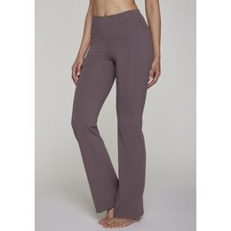 active by Lascana LASCANA ACTIVE Damen Jazzpants, Gr. 36, grau, Single Jersey, Obermaterial: 95% Baumwolle, 5% Elasthan, unifarben, Basic, Hosen, mit breitem B&uuml;ndchen