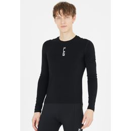 ELITE LAB Herren Funktionsshirt "Core Elite X1", schwarz, Gr. XXL, unifarben, 67% Viskose, 28% Wolle, 5% Elasthan, Shirts, mit schnelltrocknender