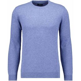Ragman Herren Rundhalspulloverblau, melange, 782, Gr. XL, 90% Wolle 10% Baumwolle, Pullover