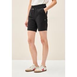 Cecil Damen Shorts, schwarz, Gr. XXL, unifarben, Web, 66% Baumwolle, 30% Polyester, 4% Elasthan, Hosen, Middle Waist