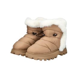 Steve Madden Damen Stiefelette "Steve Madden Stiefelette Textil", Gr. 36tan, Textil, Schuhe