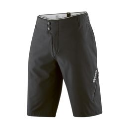 Gonso Herren Fahrradhose "Fumero", schwarz, Gr. 6XL, 86% Polyamid, 14% Elastan, Hosen, kurze Herren Radhose mit Sitzpolster, wasserabweisend und