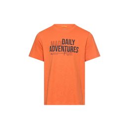 Camel Active Herren T-Shirtburned orange, Gr. XL, bedruckt, Jersey, Obermaterial: 100% Baumwolle, Shirts, mit Print