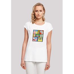F4NT4STIC Damen T-Shirt "'Spongebob Schwammkopf Collage'", wei&szlig;, Gr. 4XL, Obermaterial: 100% Baumwolle, Shirts, Print