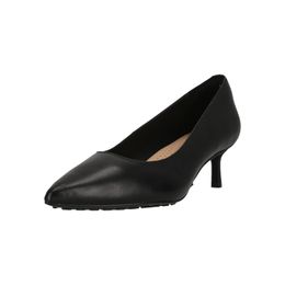 Clarks Damen Pumps "Adela Court", Gr. 36, schwarz, Leder, Schuhe, mit Komfort-Fu&szlig;bett und vielseitig-elegantem Look
