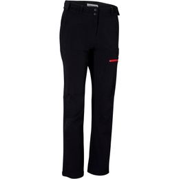 bonprix Damen Softshellhose, schwarz, Gr. 46, Obermaterial: 90% Polyamid, 10% Elasthan, Hosen, aus Stretch-Material, wasserabweisend, Regular Fit,