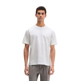 Marc O'Polo T-Shirt MARC O'POLO "aus schwerem Bio-Baumwoll-Jersey", Herren, Gr. M, wei&szlig;, Obermaterial: 100% Baumwolle, unifarben, Basic, loose fit, Shirts T-Shirt