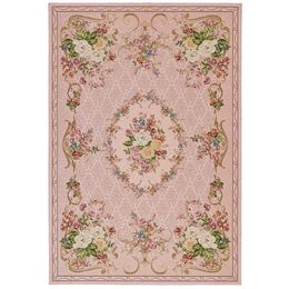 Teppich HEINE HOME, B:60cm H:4mm L:90cm, rosa, Baumwolle, Kunstfaser, Polyester, Polypropylen, Wohnzimmer, Teppiche