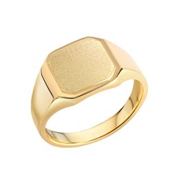 Firetti Herren Fingerring "Schmuck Geschenk Silber 925 Siegelring", 23, Silber 925 (Sterlingsilber), 3,5mm, gold, Silber 925 (Sterlingsilber),