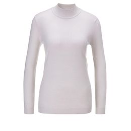 Classic Basics Damen Stehkragenpullover "Pullover", grau, Gr. 38, unifarben, 100% Polyacryl, Pullover