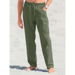 CLASSIC Herren Trainingshose, gr&uuml;n, Gr. 56, unifarben, 100% Baumwolle, Hosen