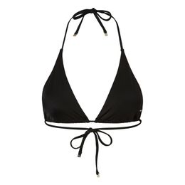 BOSS Damen Triangel-Bikini-Top "CI TRIANGLE", schwarz, Gr. M, Microfaser, Obermaterial: 80% Polyamid, 20% Elasthan, Bikini-Oberteile, zum mixen, mit
