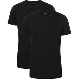 Camano Herren T-Shirt "comfort", Gr. S, schwarz, Web, Obermaterial: 100% Baumwolle, unifarben, Shirts, mit Rundhalsausschnitt