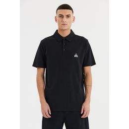 SOS Herren Langarm-Poloshirt "Monviso", schwarz, Gr. XXL, unifarben, 100% Baumwolle, Shirts, in unwiderstehlich weicher Qualit&auml;t