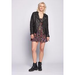 Maze Damen Lederjacke "Heart", schwarz, Gr. XS, Obermaterial: 100% Lammleder; Futter: 100% Polyester, Jacken