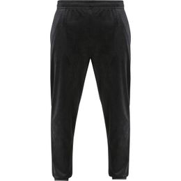 Jogginghose Urban Classics "Urban Classics Velvet Trackpants", Herren, Gr. S, US-Gr&ouml;&szlig;en, schwarz, 93% Polyester, 7% Elasthan, unifarben, normal, Hosen Jogginghose