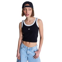 Roxy Damen Tanktop "Keep It Cool"anthrazit, Gr. XXL, Obermaterial: 95% Walkfrottier, 5% Elasthan;, Tops