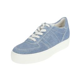 Paul Green Damen Sneaker "Paul Green Sneaker Veloursleder", Gr. 38,5, blau, Veloursleder, Schuhe