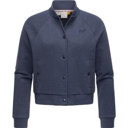 Ragwear Damen Bomberjacke "Simonette", blau, Gr. XXL, Material: 70% Baumwolle, 30% Polyester, Jacken, stylische Damen Collegejacke f&uuml;r den &Uuml;bergang