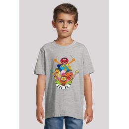 F4NT4STIC M&auml;dchen T-Shirt "Disney Muppets Dr. Teeth and The Electric Mayhem", grau, Gr. 134, Obermaterial: 100% Baumwolle, Shirts, Premium Qualit&auml;t