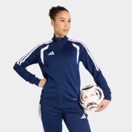 Damen Trainingsjacke "TIRO26 LEAGUE TRAINING TRACK", blau, Gr. M, adidas Performance, Obermaterial: 100% Polyester, Jacken, mit Rei&szlig;verschluss,