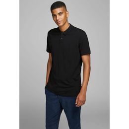 Jack & Jones JACK & JONES Herren Poloshirt "BASIC POLO", schwarz, Gr. XXL, Piqu&eacute;, Obermaterial: 100% Baumwolle, Shirts, Baumwolle, slim fit