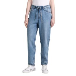 Damen Skinny-fit-Jeans, blau, Gr. M, Tom Tailor Denim, unifarben, Denim/Jeans, Obermaterial: 100% Baumwolle, Jeans, im Five-Pocket Style