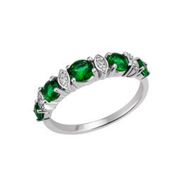 Firetti Damen Fingerring "Schmuck Geschenk Silber 925 Silberring gr&uuml;n", 54, Silber 925 (Sterlingsilber), 1,7mm, gr&uuml;n, Silber 925 (Sterlingsilber),