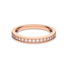 Swarovski Damen Fingerring "Matrix Tennis", 50, Metall, 2,4mm, rosa, Metall, Fingerringe, mit Swarovski Kristall